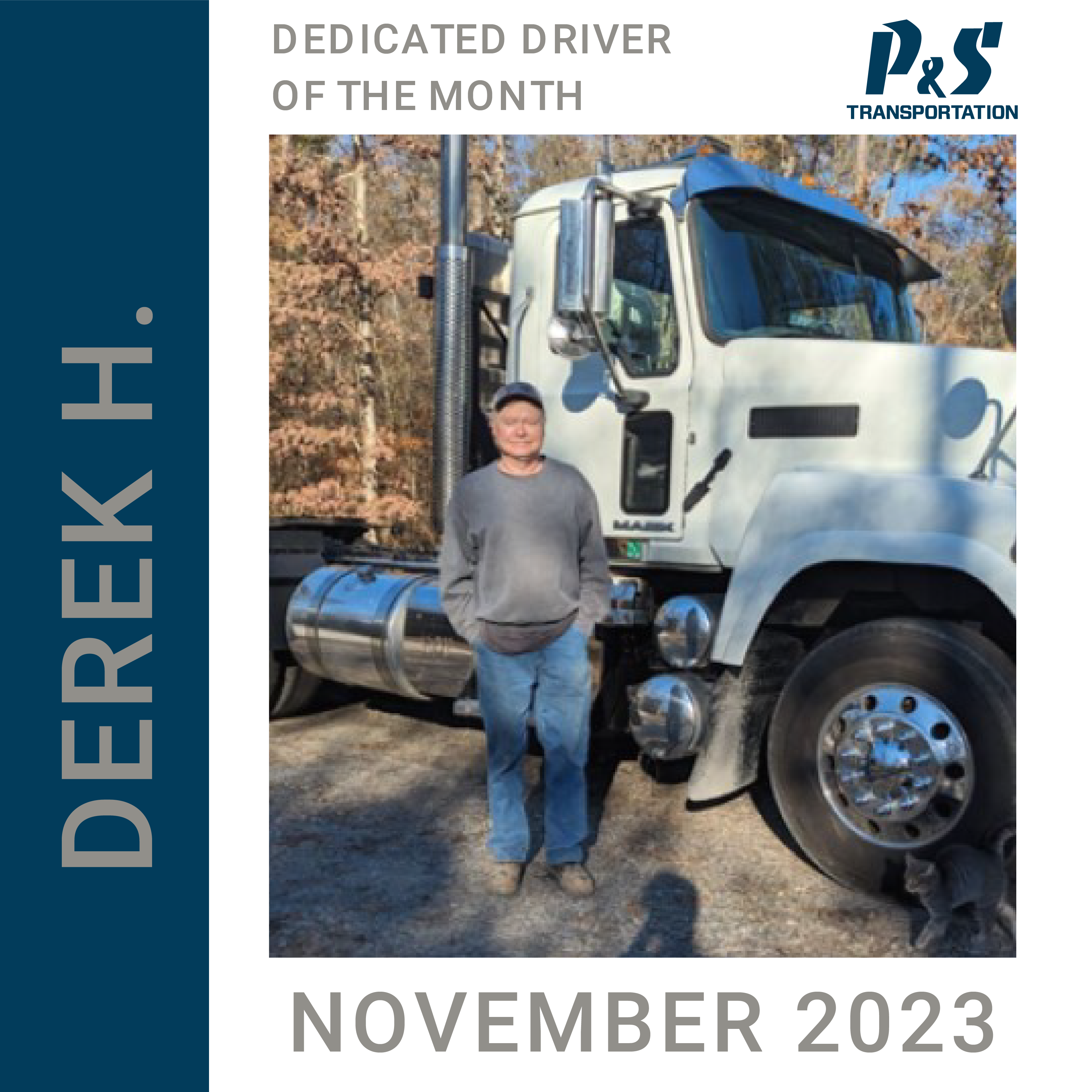 PSOD November 2023 Driver of the Month - P&S Transportation